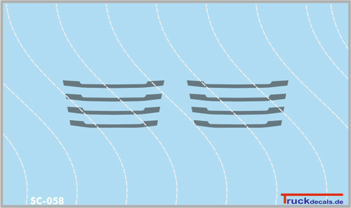 Scania Next Generation S Highline Grille | Truckdecals