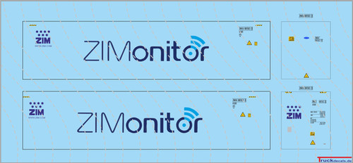 ZIM / ZIMonitor ZIM_ZIMonitor 40ft High Cube Kuehlcontainer | Truckdecals