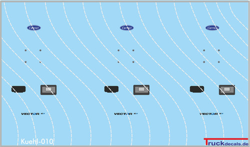 cooling units Carrier Vector HE-19 | Truckdecals