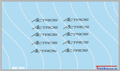 Schriftzug Mercedes-Benz Actros Zugmaschine Front | Truckdecals