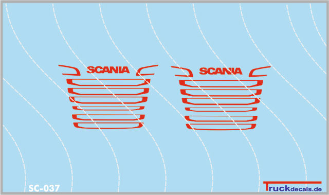 Scania R09 front grill | Truckdecals