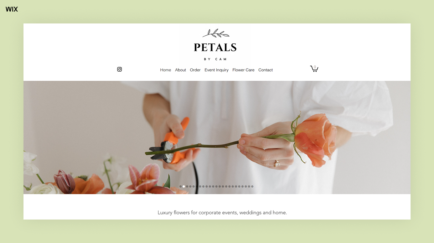 How to make a florist or flower shop website + examples