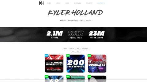 Kyler Holland's Digital Assets & Presets for Premiere Pro