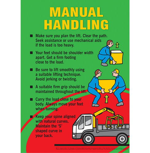MANUAL HANDLING POSTER | Supreme Safety