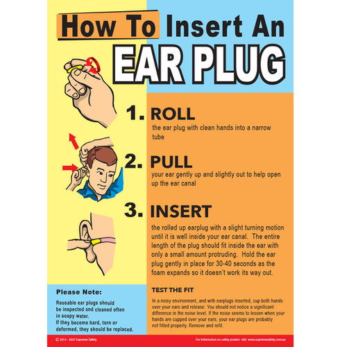 HOW TO INSERT EAR PLUGS | Supreme Safety