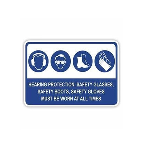 MANDATORY PROTECTION SIGN (4 PICTOS) | Supreme Safety