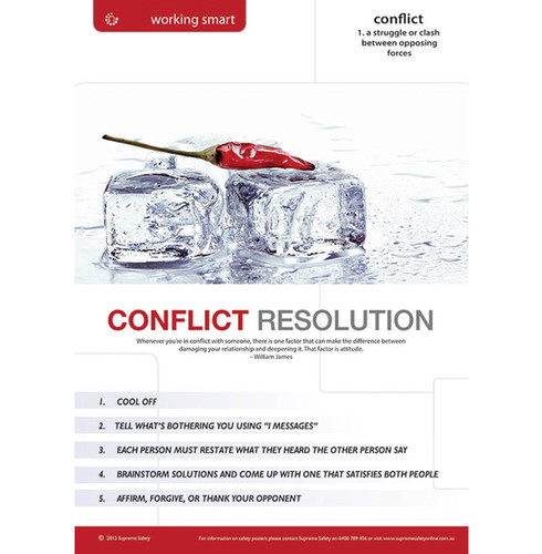 CONFLICT RESOLUTION POSTER | Supreme Safety