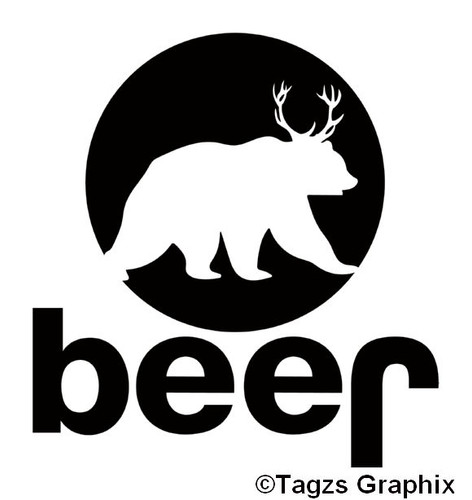 Jeep Beer, Bear Die Cut Vinyl Decal Sticker | Tagzs