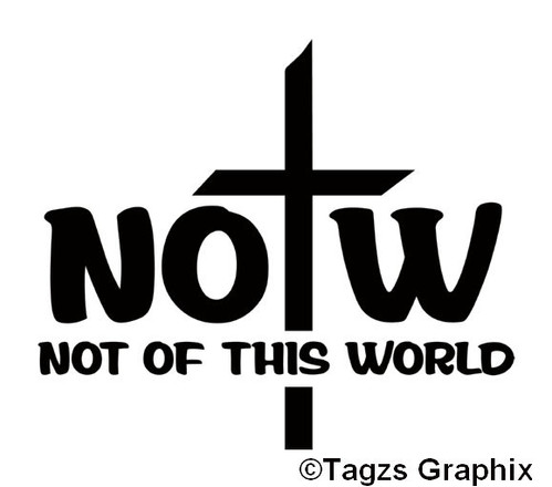 NOTW Not Of This World Die Cut Vinyl Decal - Sticker | Tagzs