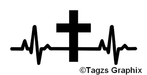 Lifeline Cross Jesus Decal Die Cut Vinyl Decal Sticker | Tagzs