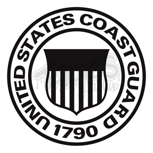 US Coast Guard Die Cut Vinyl Decal Sticker | Tagzs