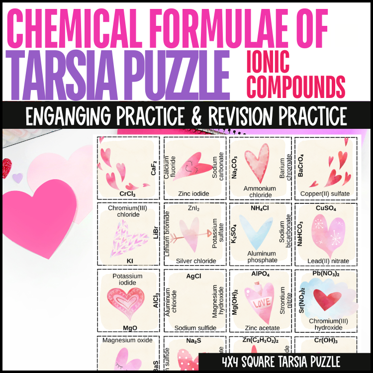 Creative Valentine’s Day Chemistry Resources and Worksheets Your ...