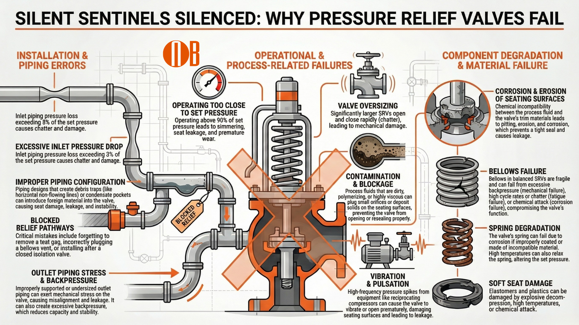 Pressure Relief Valve Failure Causes in Industrial Systems