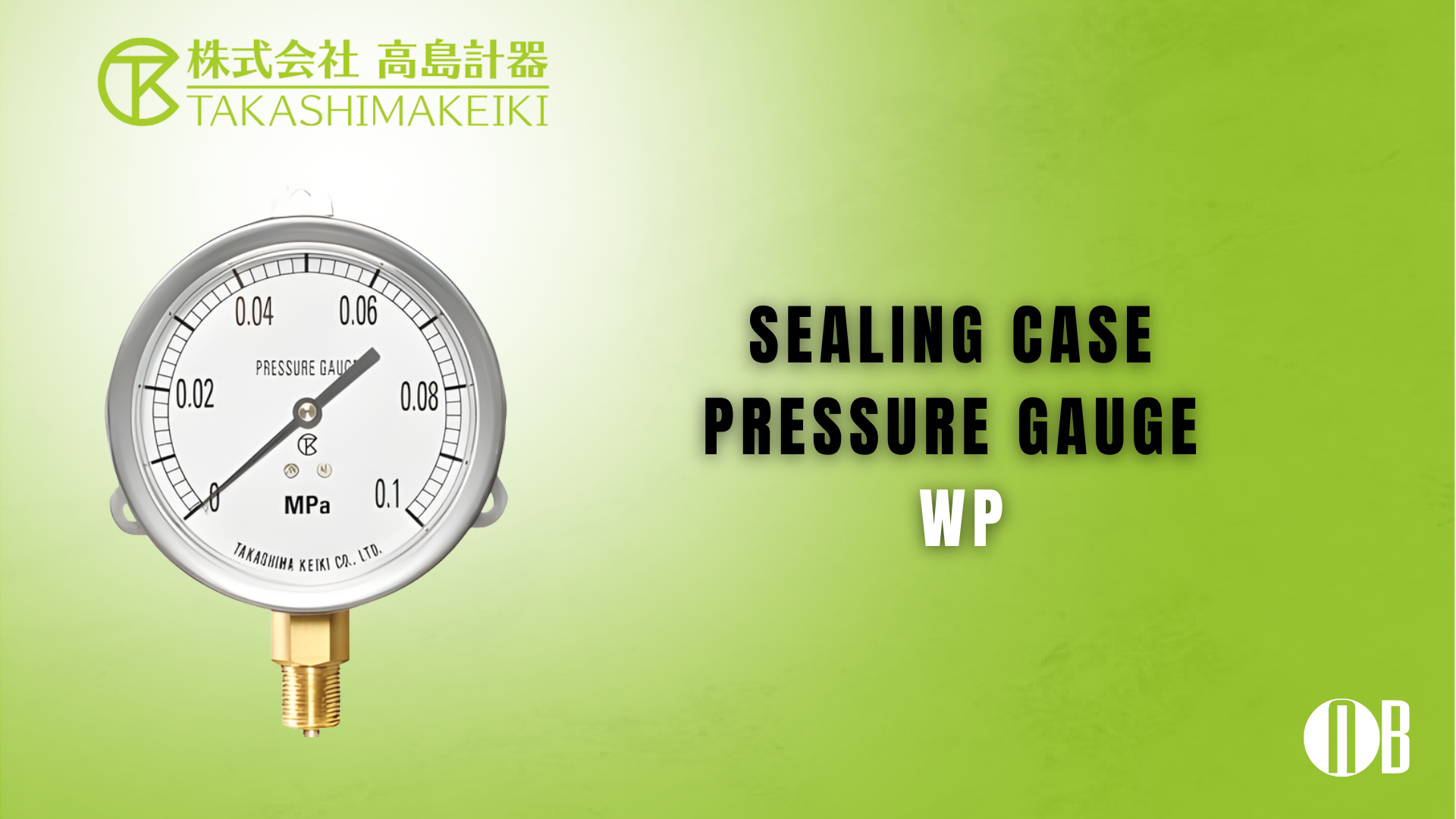 Standard Pressure Gauge WP by Takashima Keiki – Reliable Japanese ...