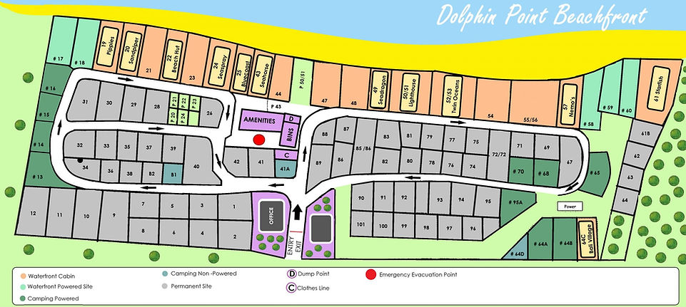 PARK MAP | Dolphin Point Tourist Park