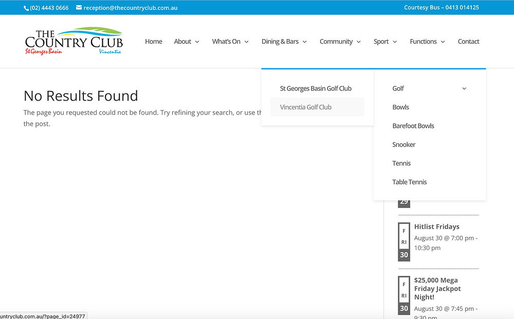 The Country Club closes Vincentia Clubhouse & Golf Course