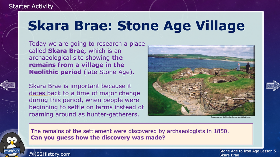KS2History Stone Age to Iron Age Planning