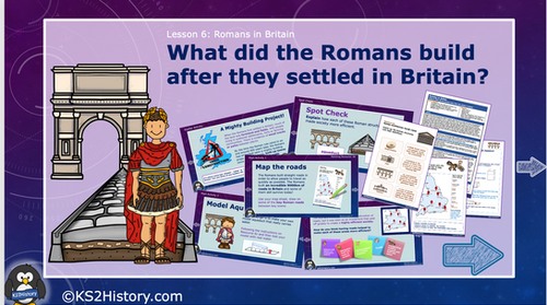 6. What did the Romans build after they settled in Britain? | ks2history