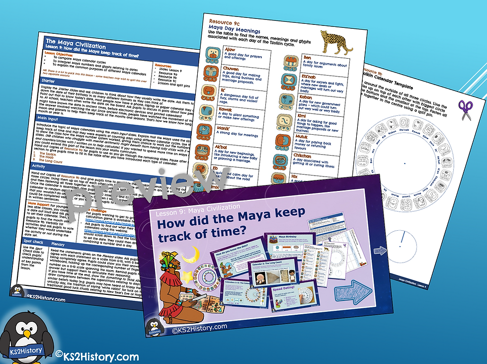KS2History Maya Civilization Planning