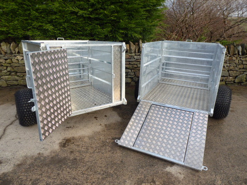 New 5 x 3 ATV Trailers with Ramp & Open Door Tailgate. | Arfon Roberts