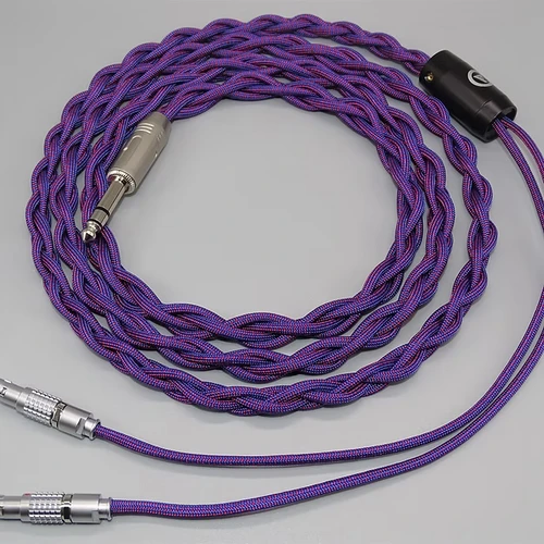 Aurora 4 wire sleeved headphone cable | Cosmic Cables