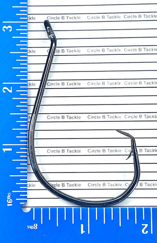 Black Stainless Steel Octopus Offset Hybrid Catfish Circle Hook 10/0 15 Pack | Circlebtackle