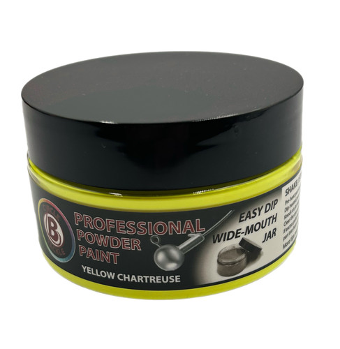 CircleBTackle Yellow Chartreuse High Gloss Powder Coating Wide Mouth ...