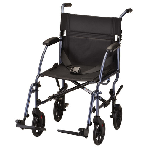 Nova Lightweight Transport Travel Chair w/ Removable Wheels 19" | First ...
