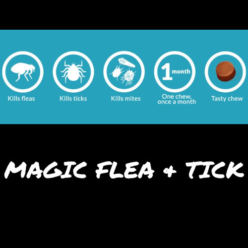 Magic (CHEW) Flea and Tick NEW LOOK SAME RESULTS Guarantee!!
