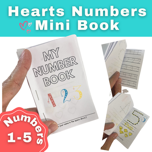 Heart Numbers Mini Book | Mama Melissa