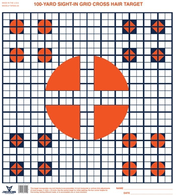 Sight-In Paper Targets (Grid) | .30-06 OUTDOORS