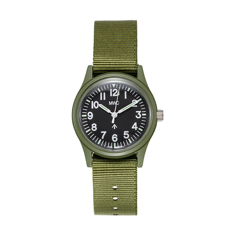 1960s/70s Pattern Olive Drab European Pattern Watch on Matching Strap ...