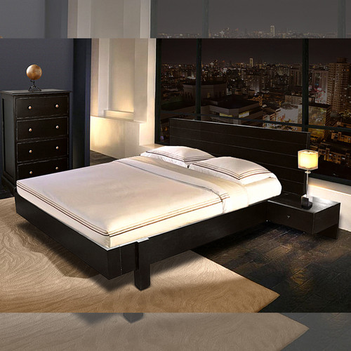 MAH486 - Platform Bed W. Built-in Nightstands | Casual Elements