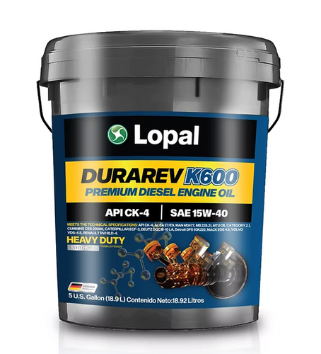 LOPAL DURAREV K600 API CK-4 SAE 15W-40 | Lopal