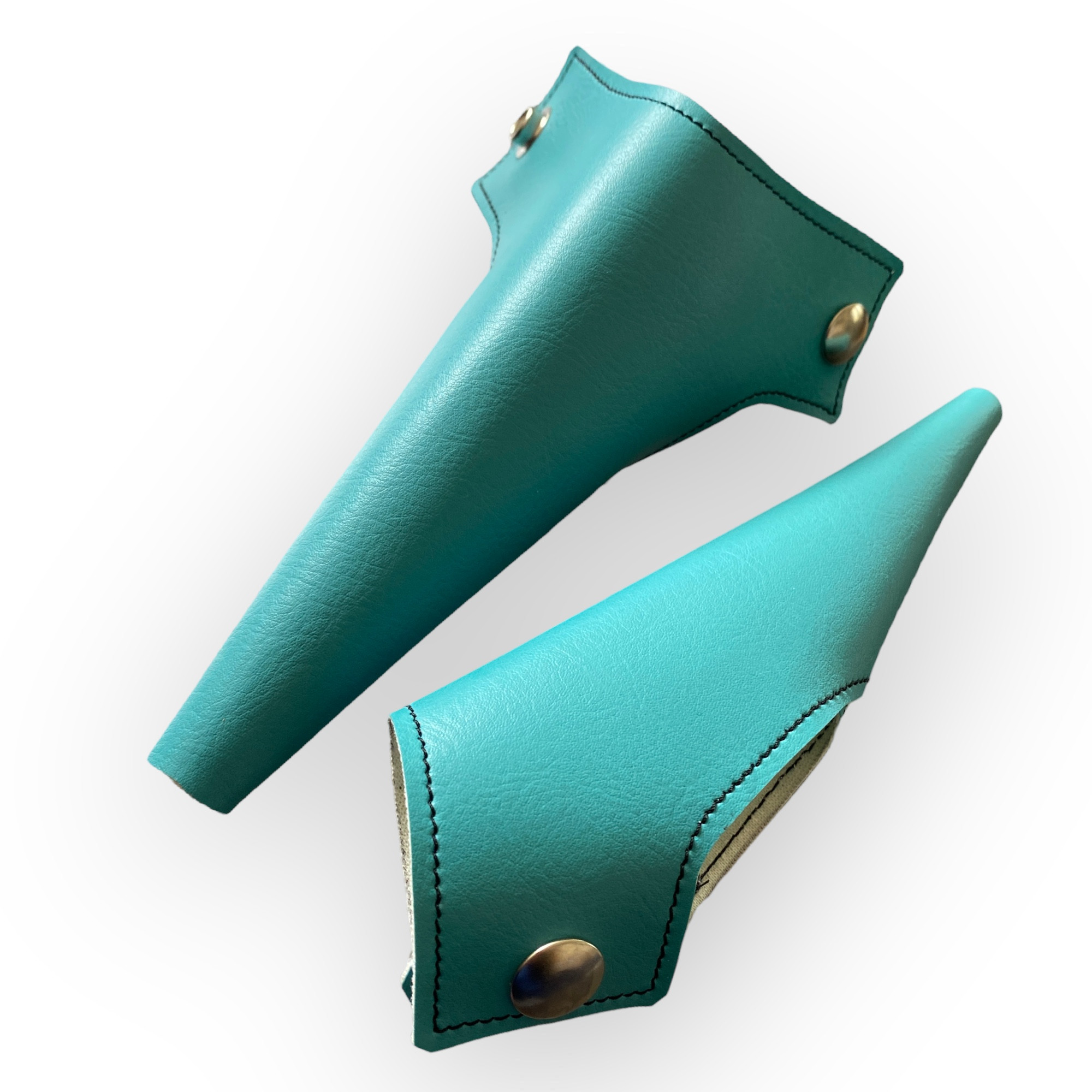 Lambretta Turquoise Vinyl Gaiters / Lever Covers