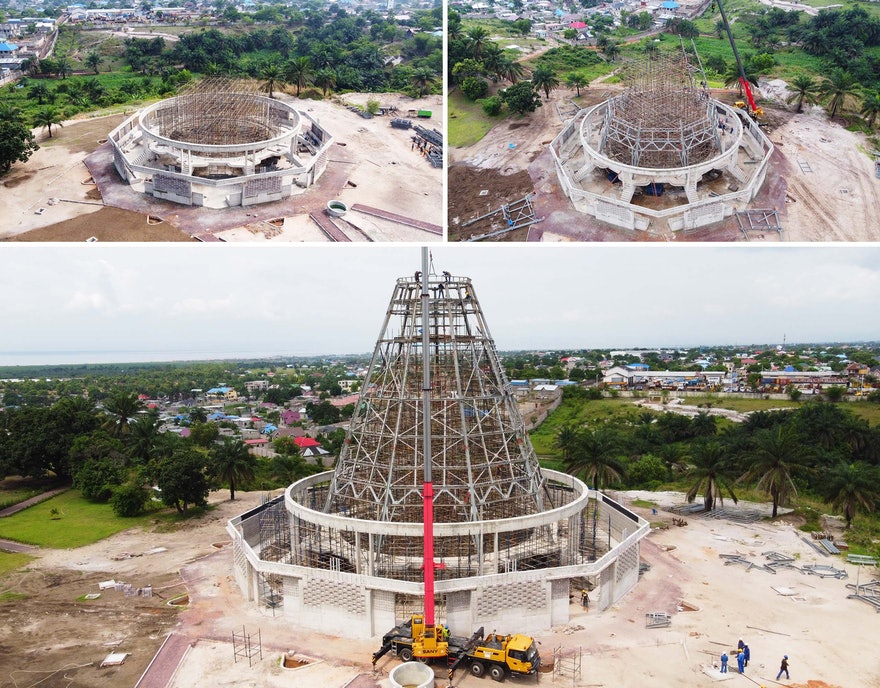 DRC: Superstructure of temple nears completion