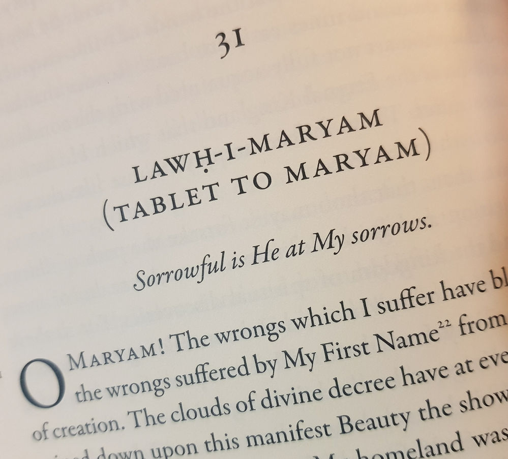 Tablet to Maryam | Lawh-i-Maryam | Uplifting Words