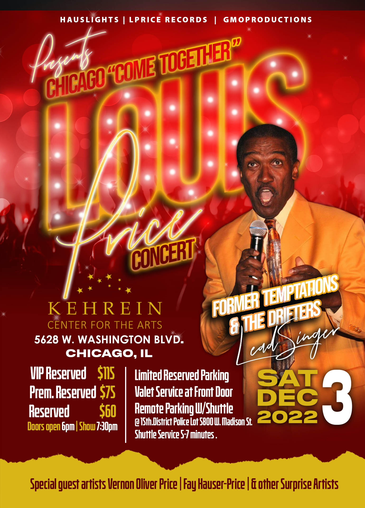 Louis Price Chicago "Come Together" Concert | KEHREIN CENTER