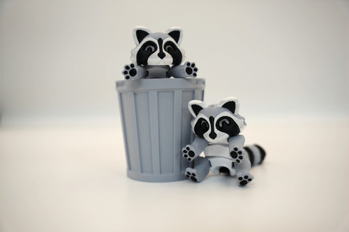 Trash Panda 3D Printed Articulated Fidget Toy | MakerSpace