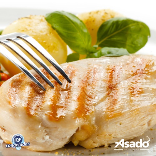 Pechuga de pollo al grill Caja de 10 kg en bolsa 2.5kg Asado | DAM Uruguay