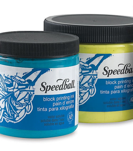 Water Soluble Block Ink, 8 oz • Red | bfa.supply