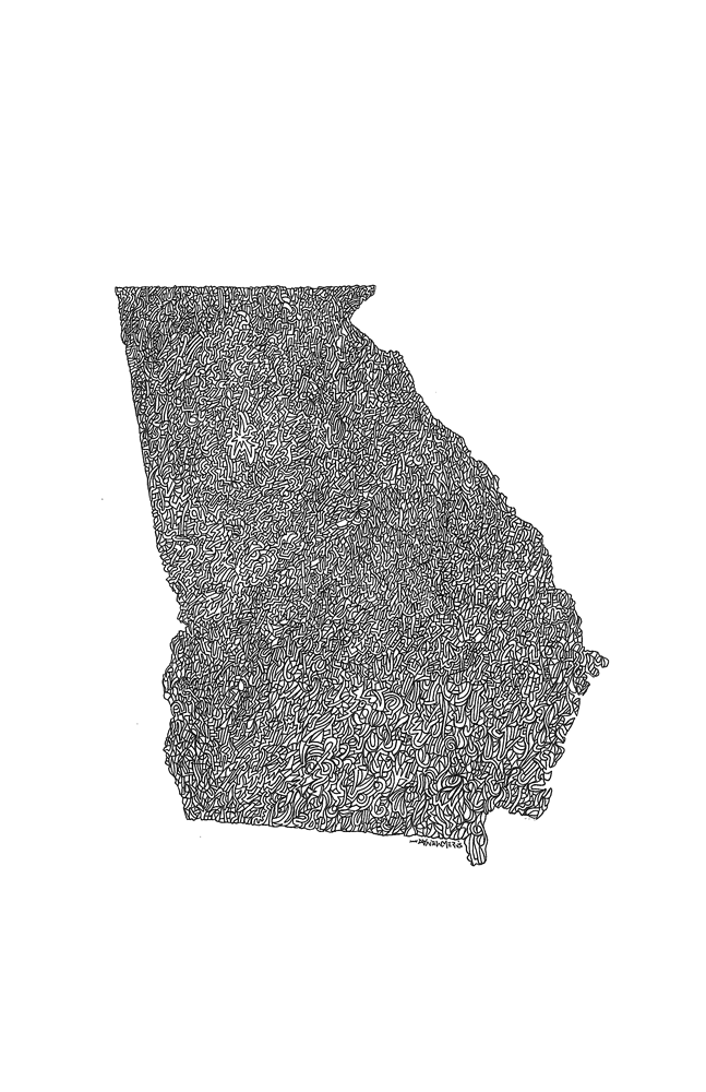 Georgia Ink Drawing | Daniel Mervis