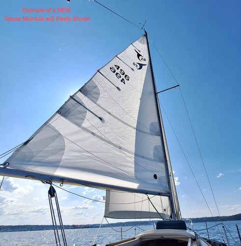 Tanzer 7.5 Standard Mainsail - White | Tanzer Boat Parts