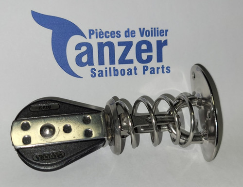 Swivel Block with spring - Curved Base | Tanzer Boat Parts