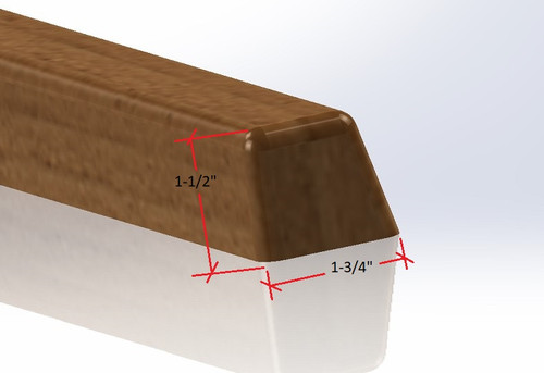 T22 Teak Foredeck Toe Rail Kit | Tanzer Boat Parts