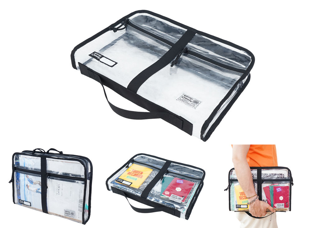 Rough Enough Clear Plastic Document Organizer Folder File Bag Pouch A4 ...