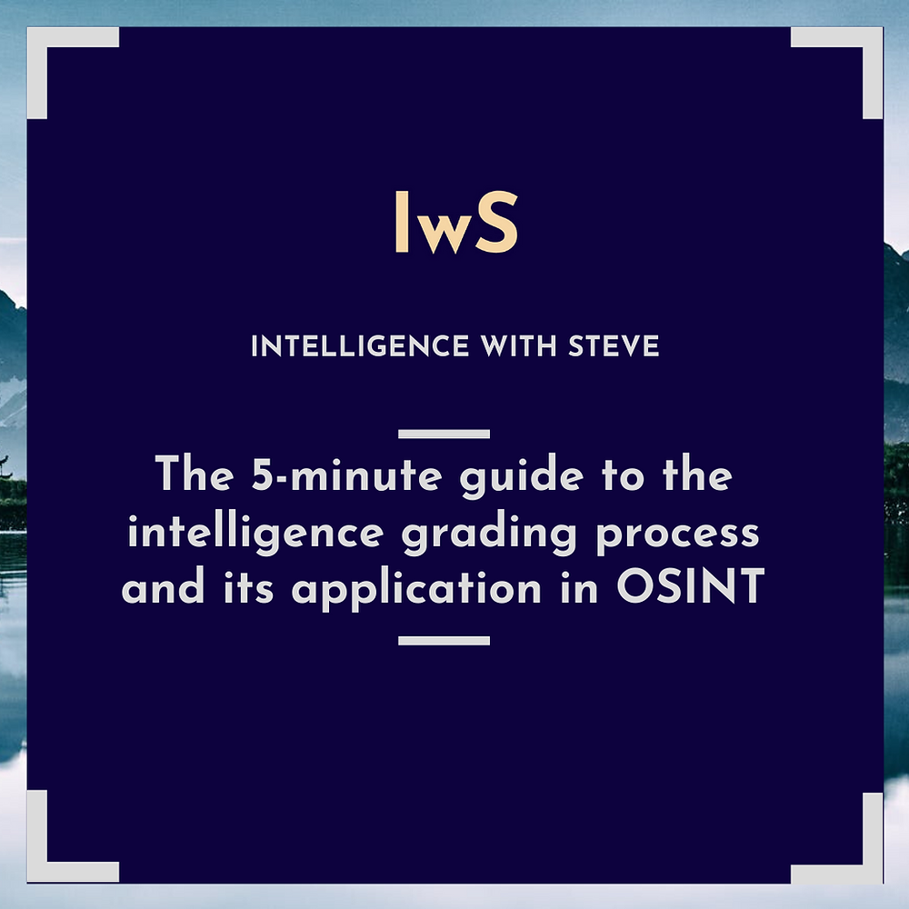 The 5-minute guide to the intelligence grading process and its ...