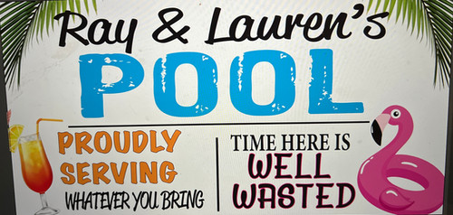 Pool Sign | southern roots