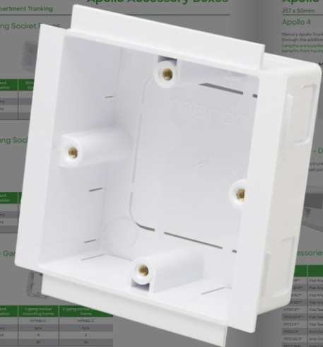 3 x 3 THREE COMPARTMENT TRUNKING SOCKET 1 GANG BOXSolar Energy ...