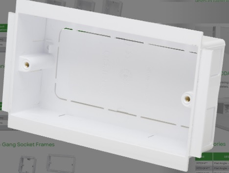6 x 3 THREE COMPARTMENT TRUNKING SOCKET 2 GANG BOXSolar Energy ...